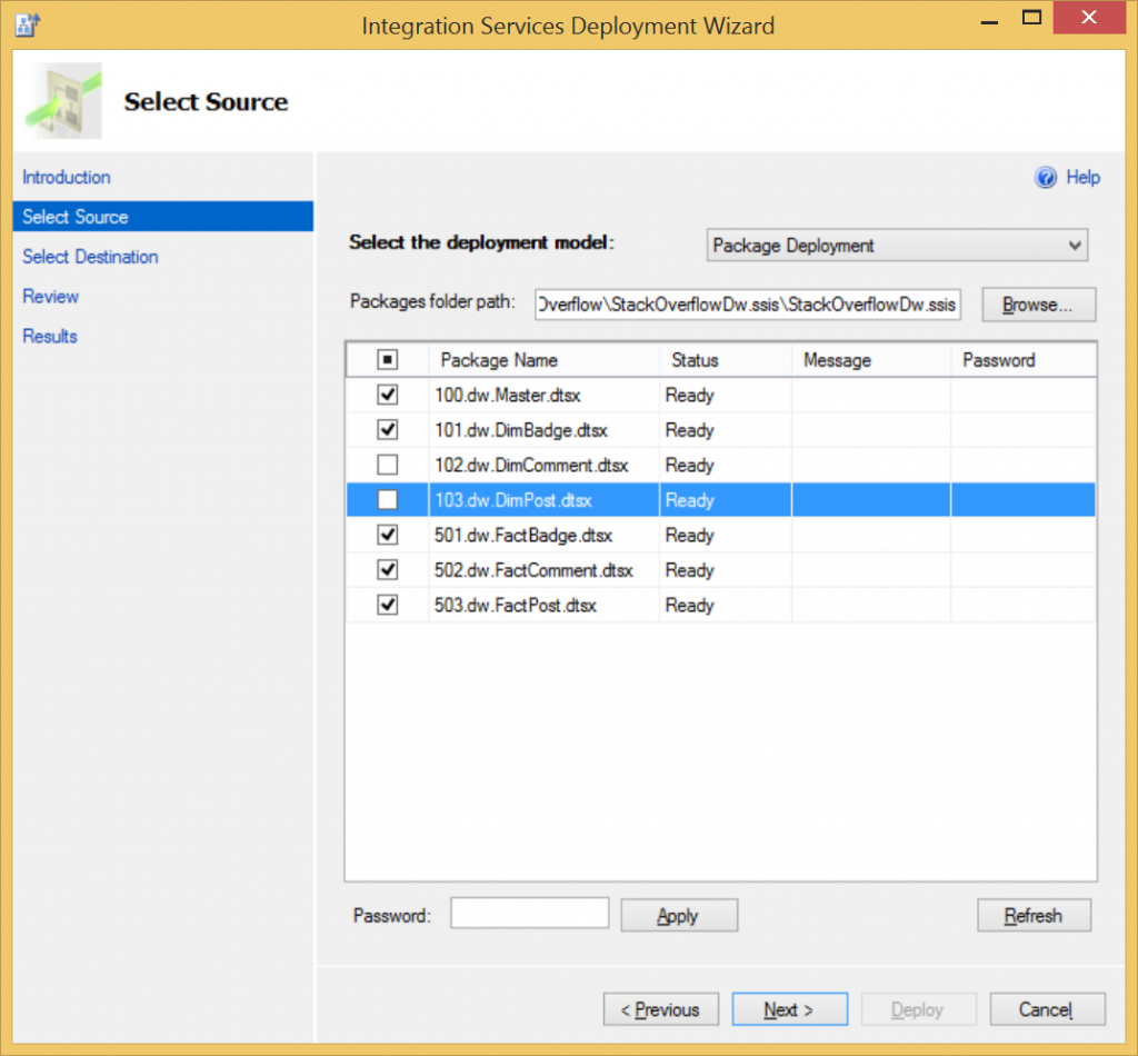 SSIS 2016 – Incremental Package Deployment – Microsoft Data Platform et Azure